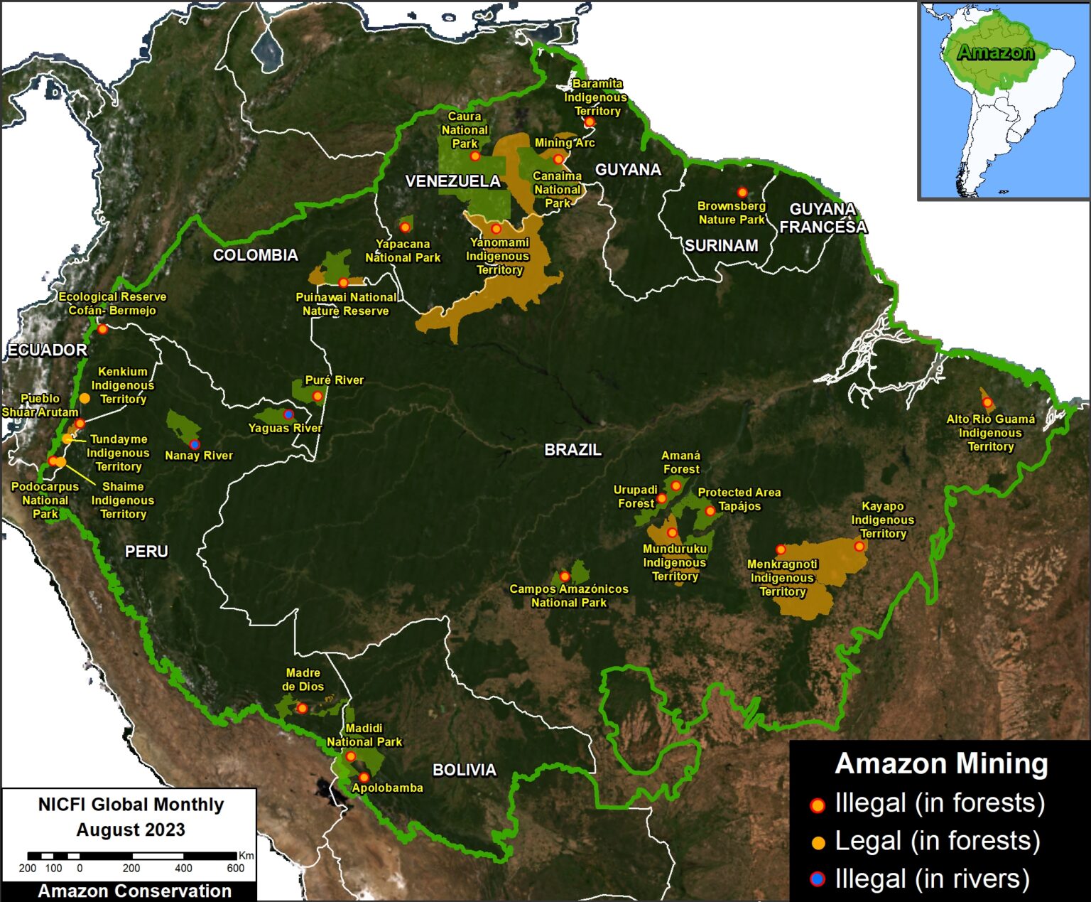MAAP #197: Illegal Gold Mining Across the Amazon - MAAP