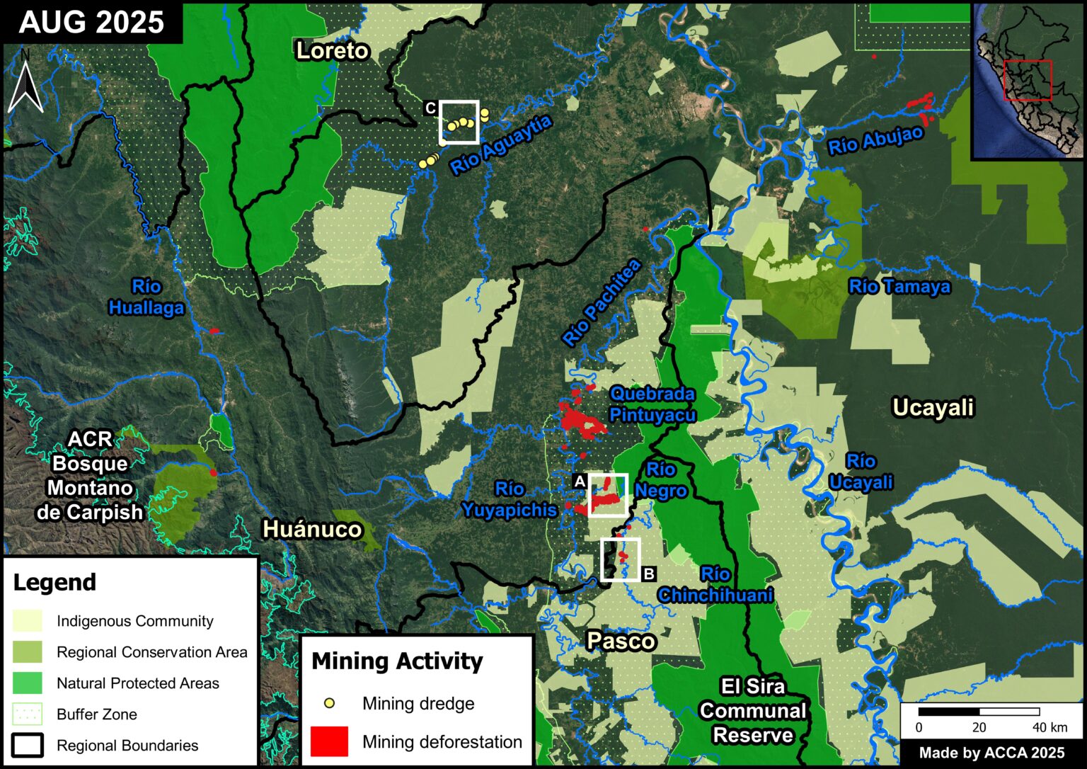 MAAP #233: Current situation of gold mining in the Peruvian Amazon - MAAP