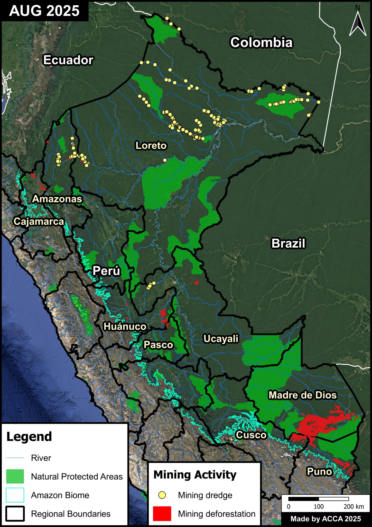 MAAP #233: Current situation of gold mining in the Peruvian Amazon - MAAP
