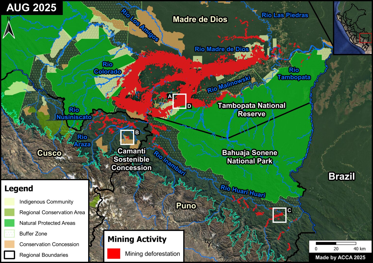 MAAP #233: Current situation of gold mining in the Peruvian Amazon - MAAP