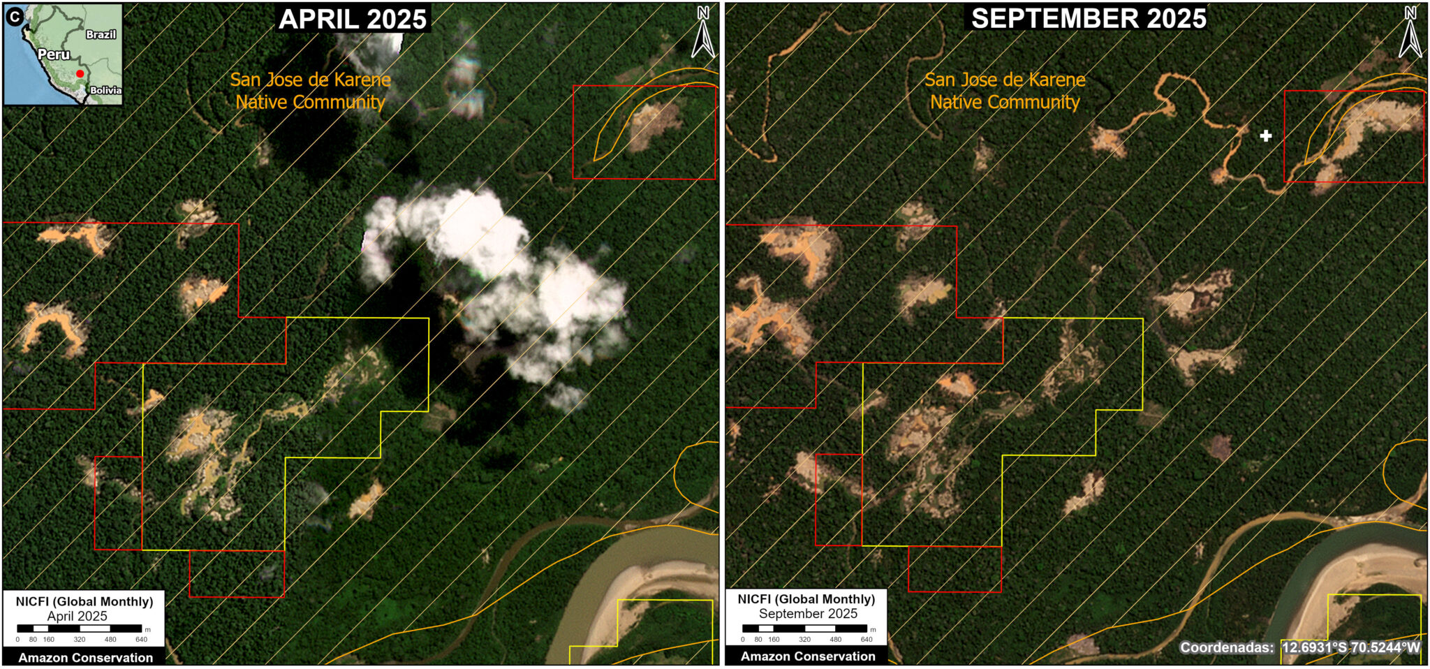 MAAP #235: AI-powered detection of Amazon gold mining deforestation in ...